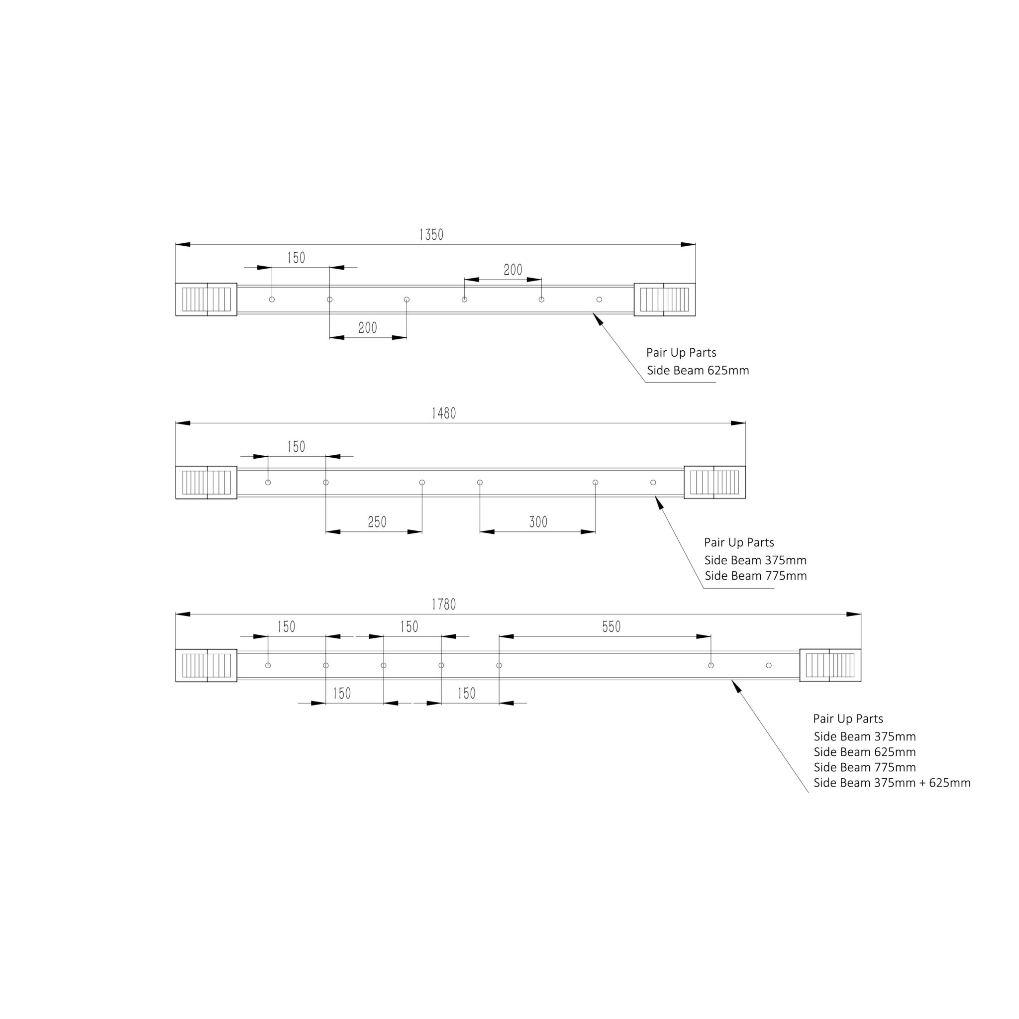 Crossbeam - Base | Modular Rack - FITEK