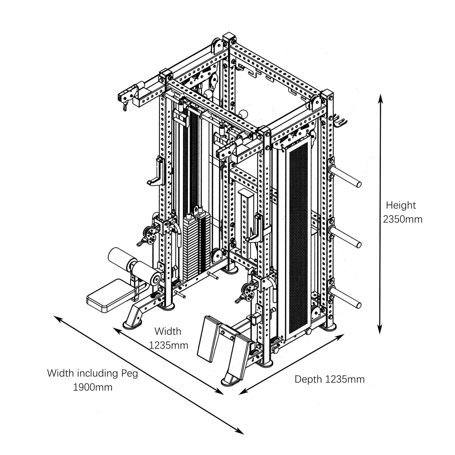 FITEK Compact Multi-Power Rack
