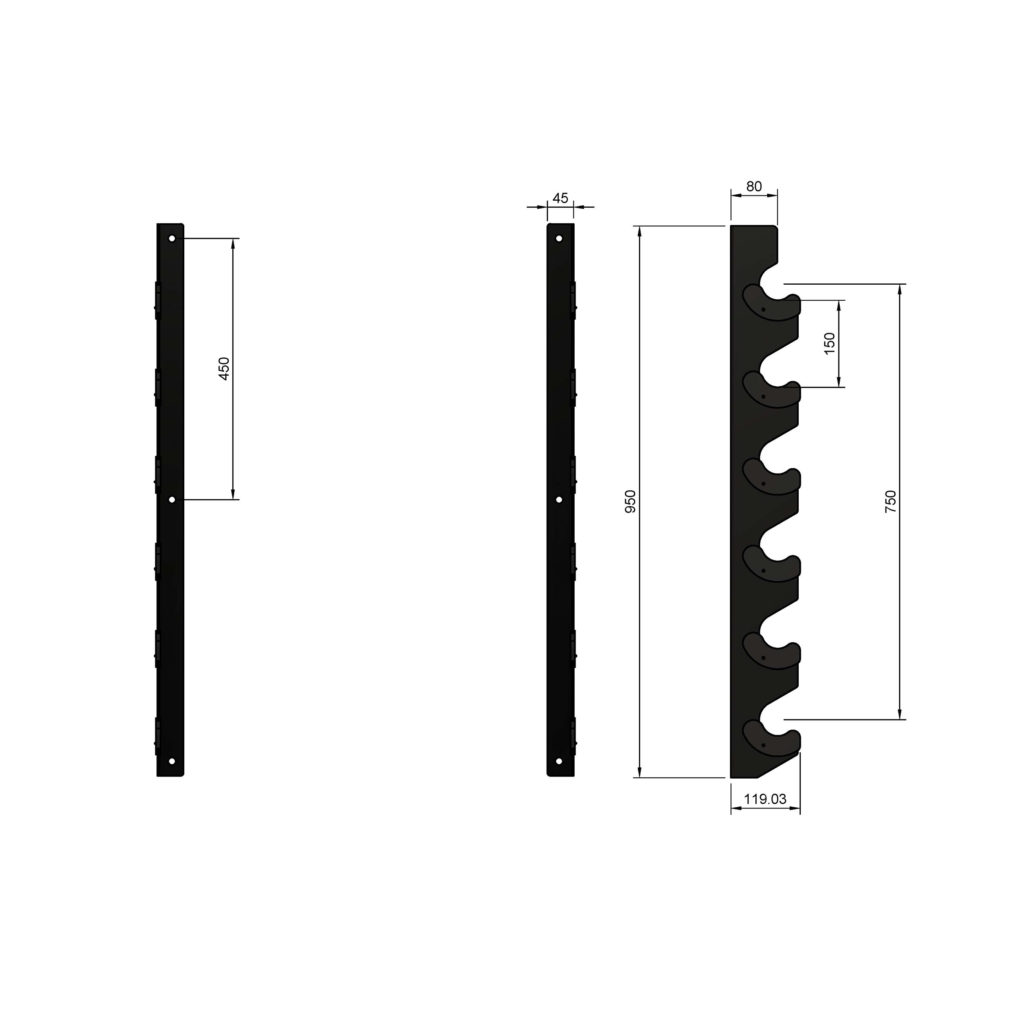 Barbell Gun Rack - FITEK