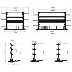 FITEK Ultimate Storage Rack 1200 | Modular Gym Storage