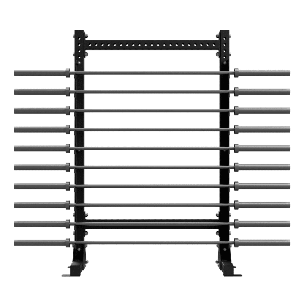 FITEK Horizontal Barbell Rack | 10-Bar Freestanding Storage
