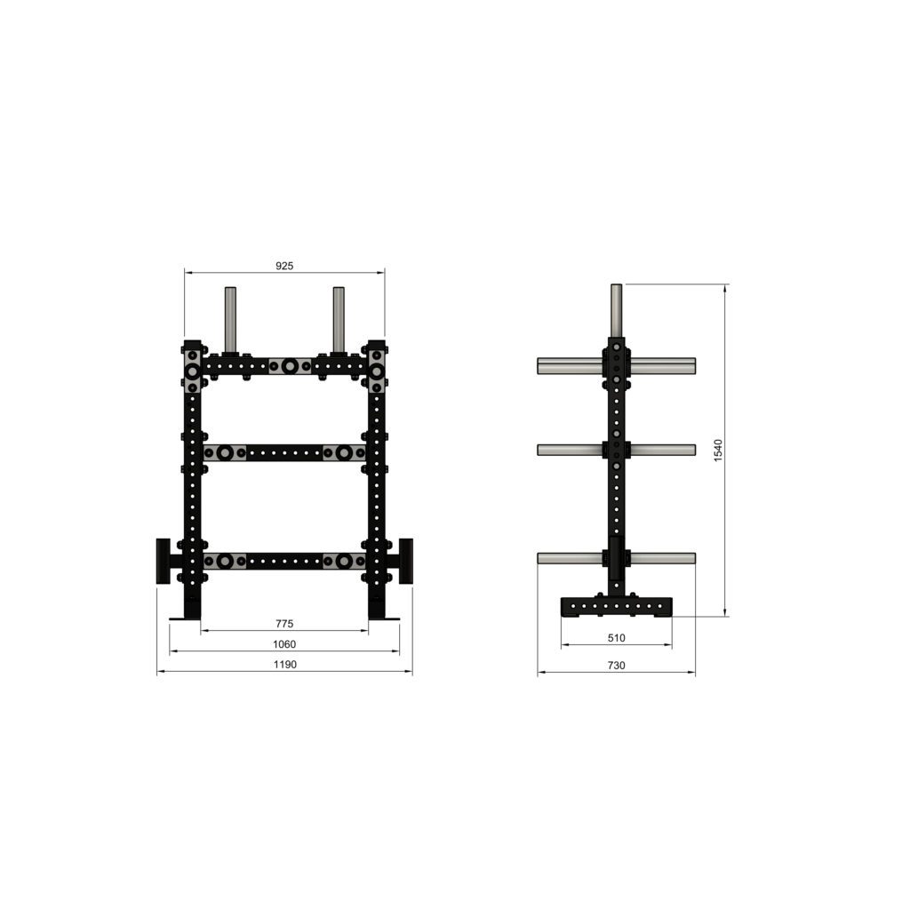 Compact Plates Storage Rack 1200-775 - FITEK