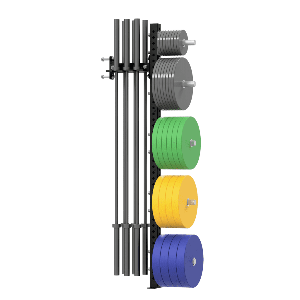 Wall Mount Plates Barbell Storage Rack - FITEK