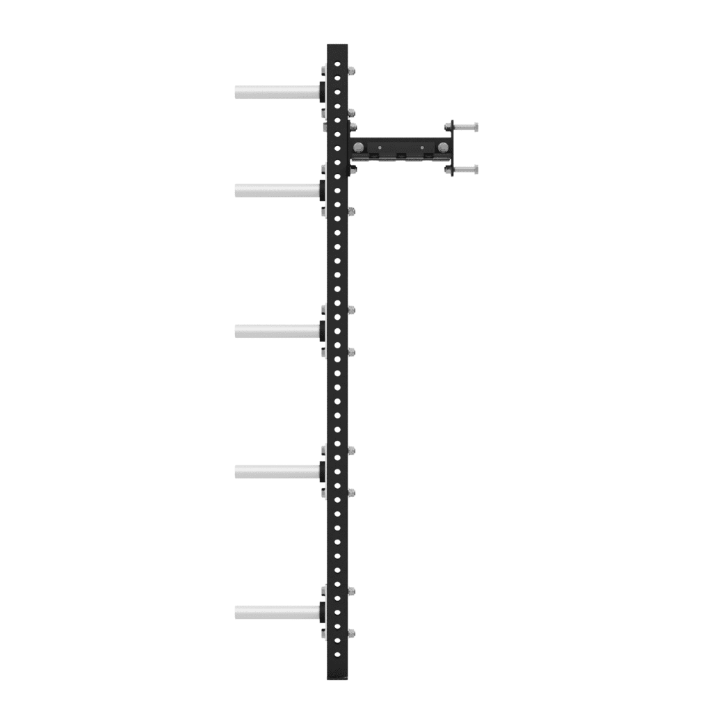 FITEK Wall Mount Storage Rack | Plates & Barbell Organizer