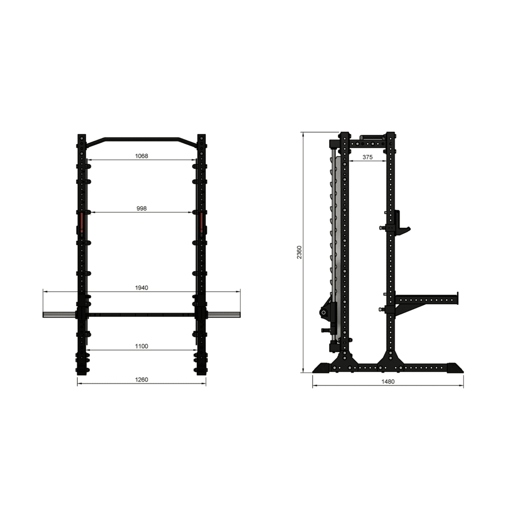 Smith-Half Rack 2B0375 - FITEK