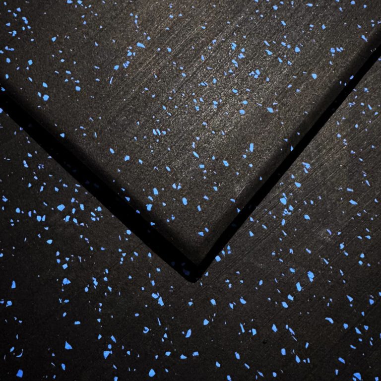 Premium 15MM EPDM Rubber Floor Mats With Blue Fleck - FITEK